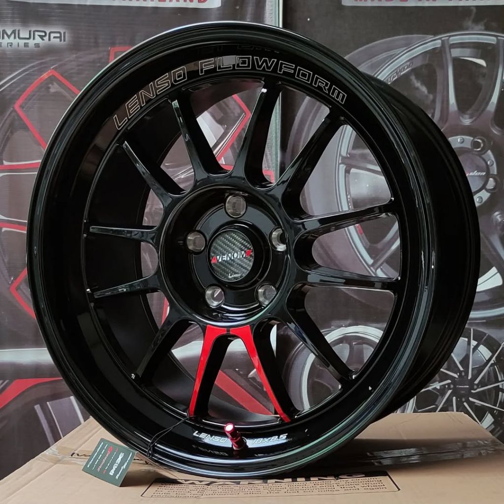 Jual velg mobil r18 ORIGINAL LENSO VENOM 5 LEBAR 8,5 velg racing mobil ...