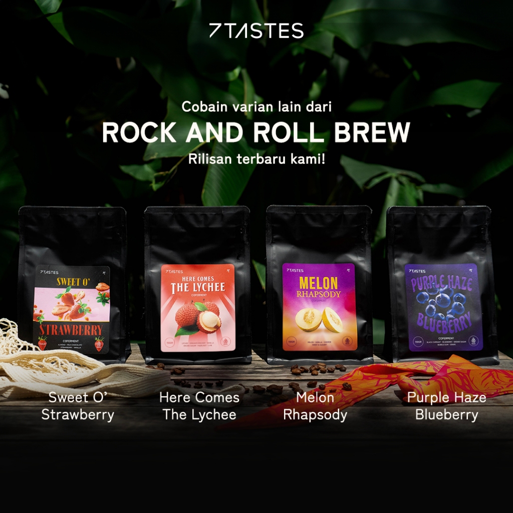 Jual Kopi Arabika Rock and Roll Brew - 7 Tastes Coffee Fruity Coferment ...