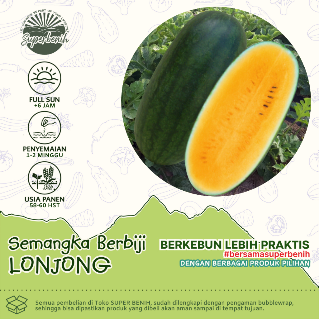 Jual 5 Biji - Benih Semangka Kuning LONJONG hibrida | Shopee Indonesia