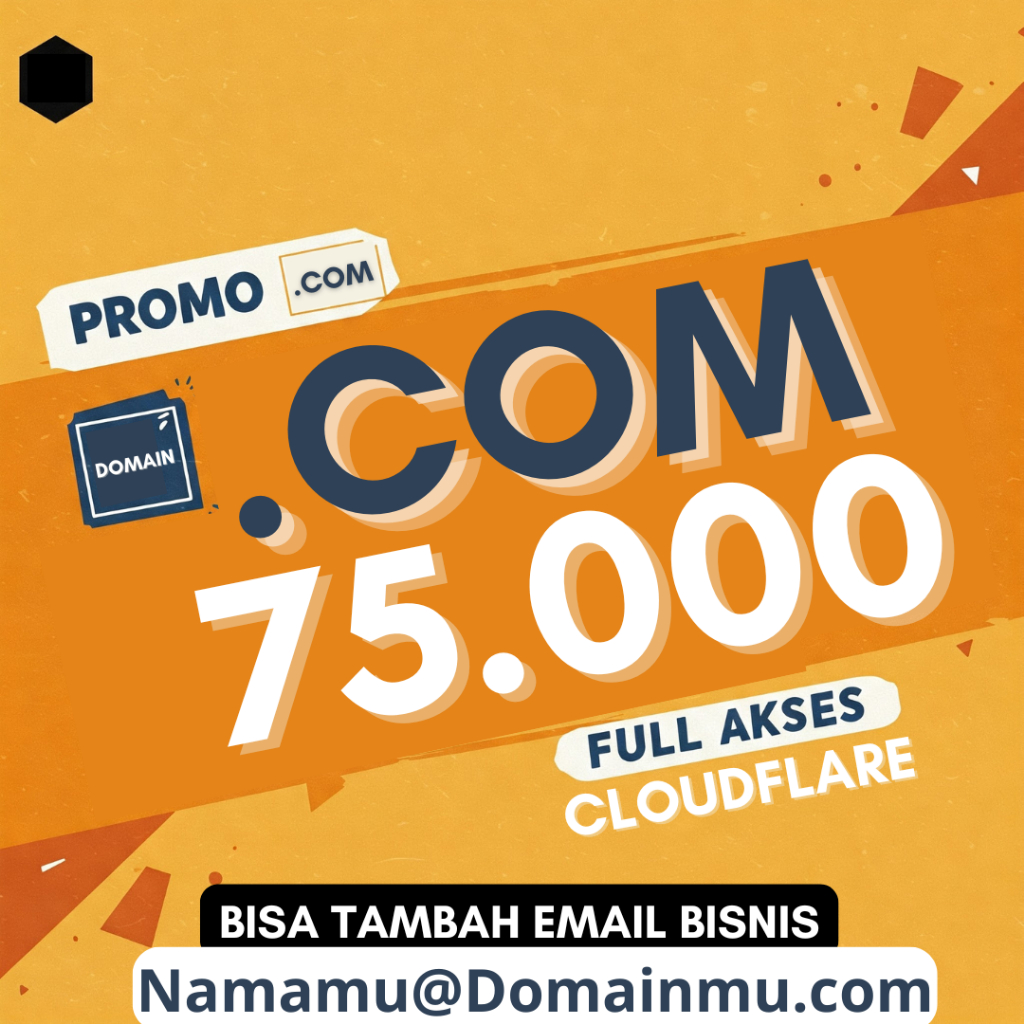 Jual Domain .com murah full control cloudflare | Shopee Indonesia