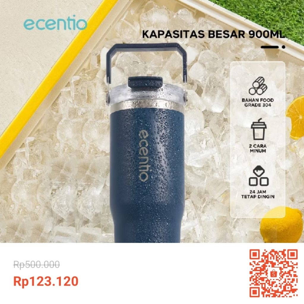 Jual Ecentio tumbler 900ml | Shopee Indonesia