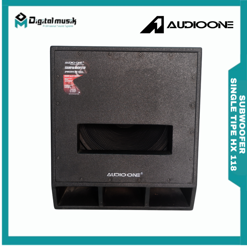 Jual AUDIO ONE Subwoofer Tipe HX 118 Speaker Aktif Pasif 18 Inch Fullbass Ukuran Bergaransi ...