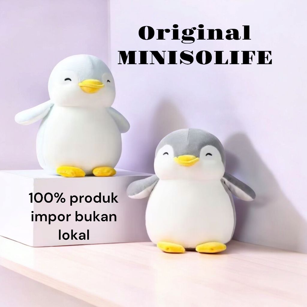 Jual BONEKA IMPOR PINGUIN ORIGINAL MINISO SUPER LEMBUT PLUSHTOYS ...