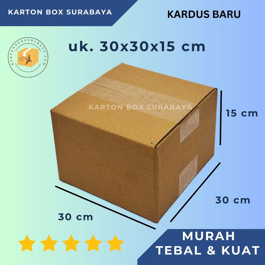 Jual KARTON BOX HANTARAN SESERAHAN 30X30X15 murah / KOTAK DUS PACKING ...
