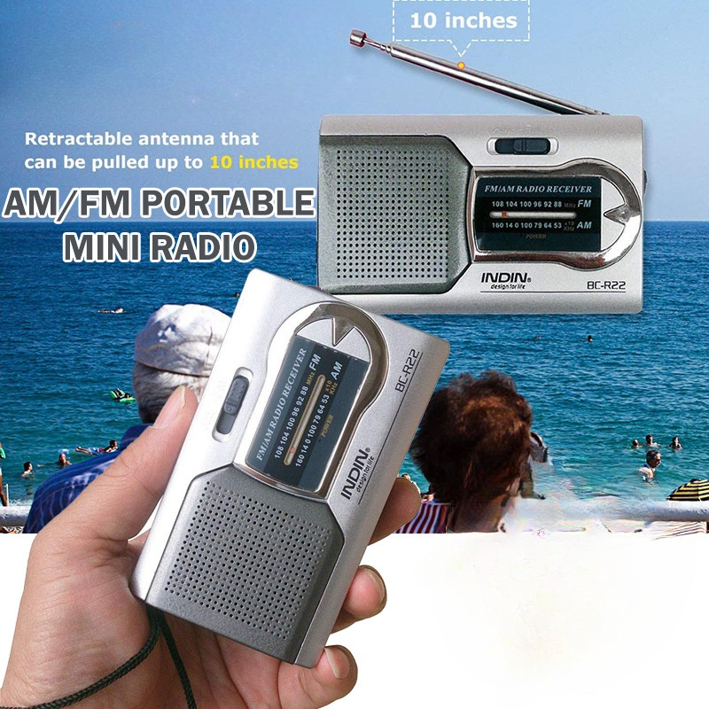 Jual Portable AM/FM Radio Player Loudspeaker | Shopee Indonesia