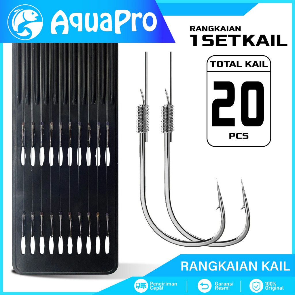 Jual Aquapro Kail Pancing dan Papan Tempat Kail Pancing Tegek Hook ...