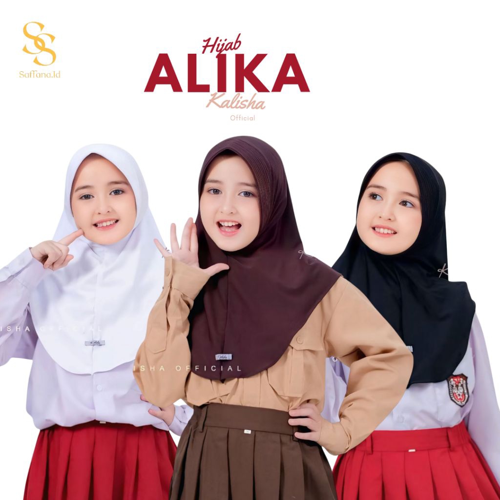 Jual Bergo Anak Jilbab ALIKA Pinguin Jersey Hijab Sekolah By Khalisha | Shopee Indonesia