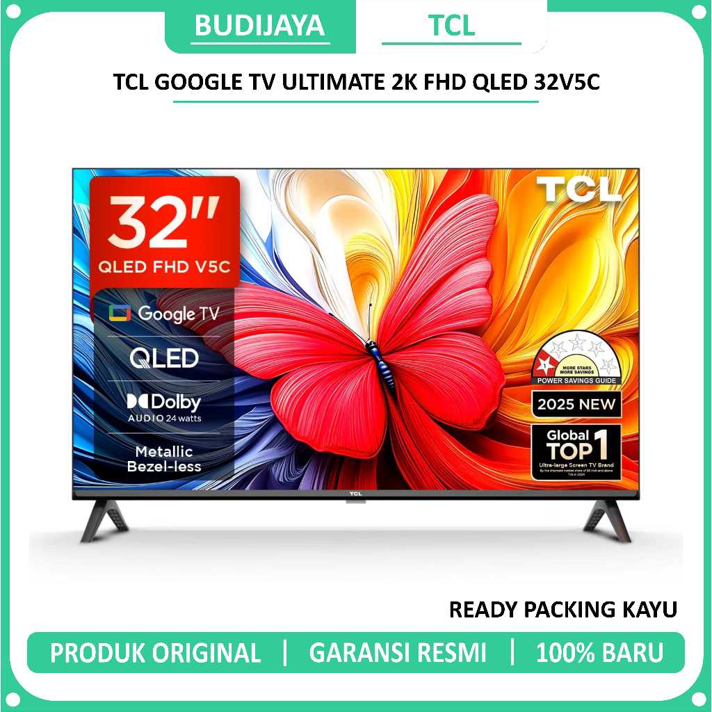 Jual [Ultimate 2K QLED TV] TCL 32 inch V5C - 2K FHD - QLED - HDR 10 ...