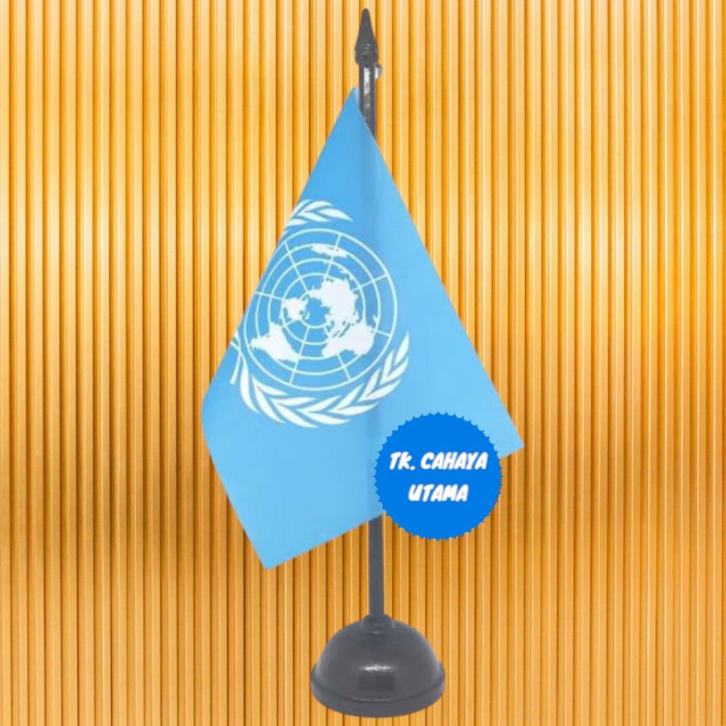 Jual BENDERA PERSERIKATAN BANGSA BANGSA / BENDERA PBB + TIANG KAYU ...