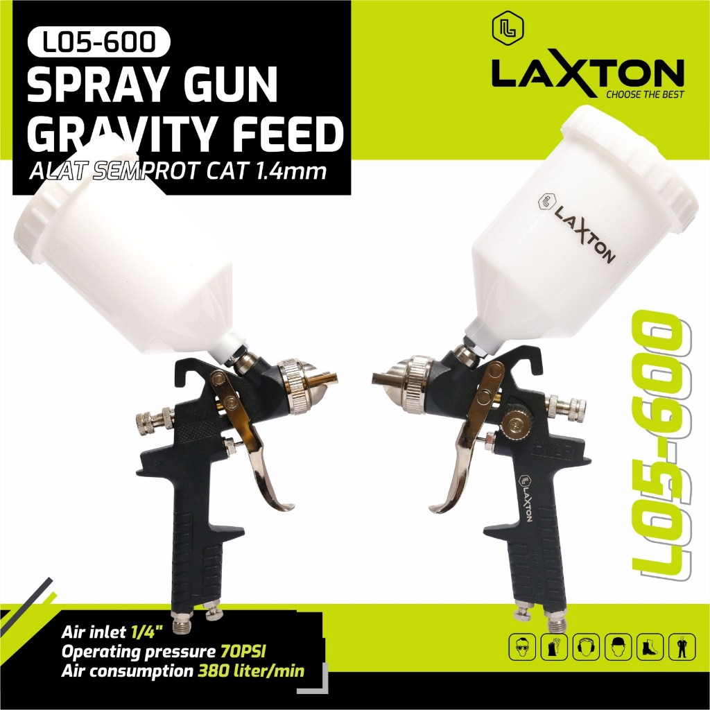 Jual Spray gun - spray gun cat semprot - spraygun hvlp - Laxton alat ...