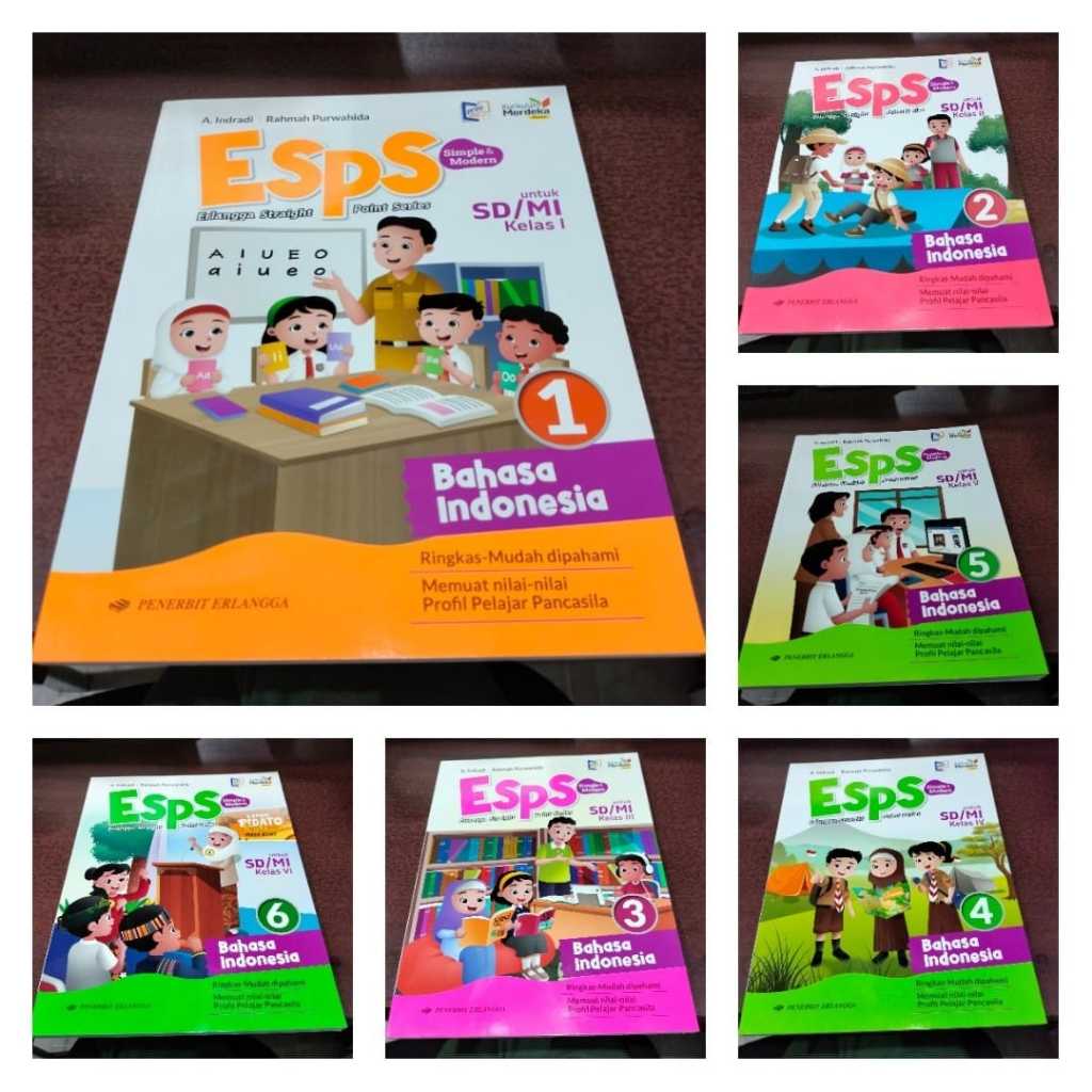Jual ESPS BAHASA INDONESIA (REVISI) SD/MI KELAS 1 2 3 4 5 6 KURIKULUM MERDEKA ERLANGGA | Shopee ...
