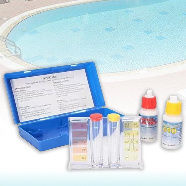 Jual KODE H13R Tes Kit Oto pH 2 In 1 Complete Test pH Dan Chlorine ...