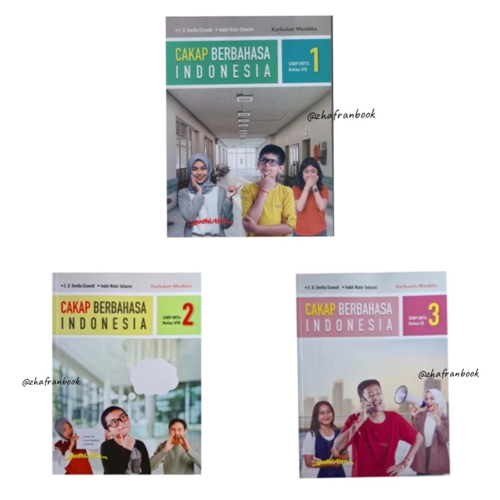 Jual Buku Cakap Berbahasa Indonesia SMP Kelas 7, Kelas 8 dan Kelas 9 Kurikulum Merdeka ...