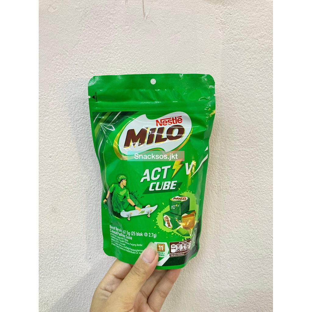 Jual NESTLE MILO ACT CUBE CHOCOLATE MILOCUBE 25’s | Shopee Indonesia
