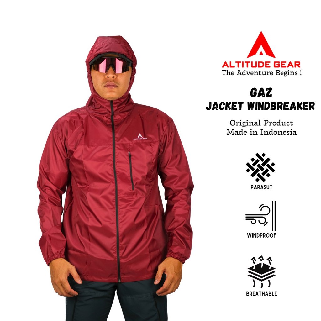Jual Jaket Running Olahraga Sauna Parasut Waterreplent Anti UV Altitude ...
