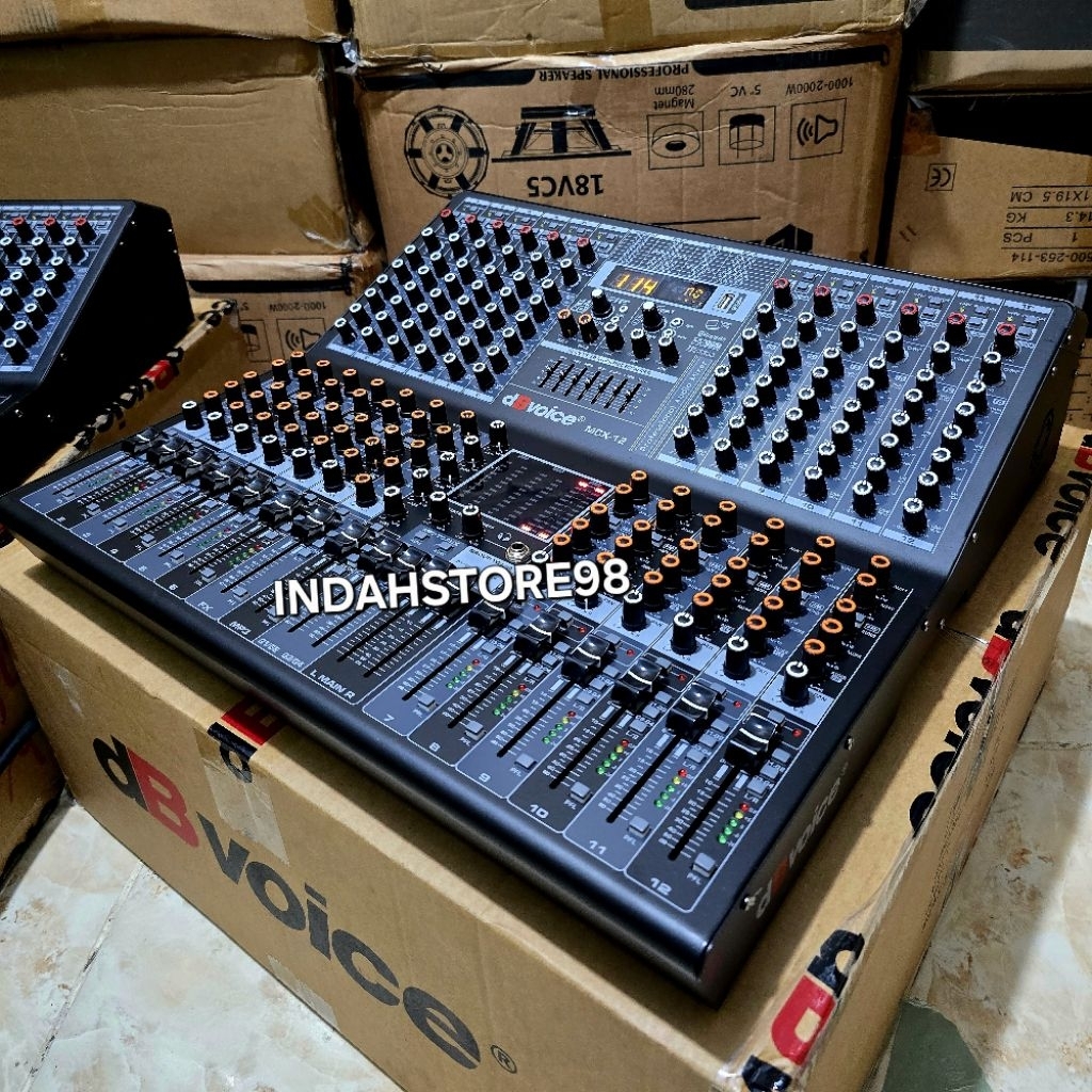 Jual MIXER 12 CHANNEL DBVOICE MCX 12 PROFESIONAL AUDIO MIXING 6 TUNE ...