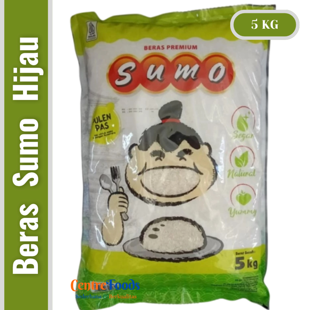 Jual Beras Pulen Pas Segar Natural Yummy - Beras Premium SUMO | Hijau ...