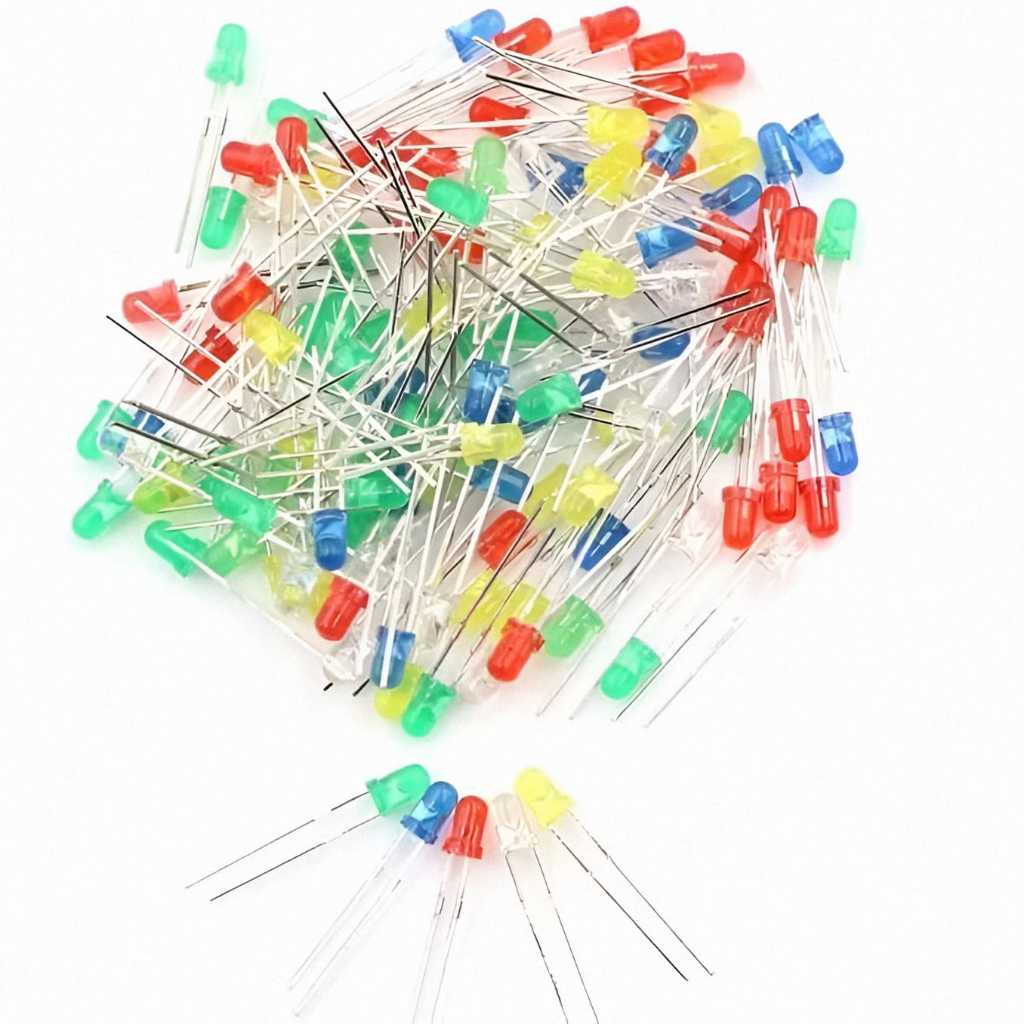 Jual Lampu LED 3mm Super Bright warna Merah/Biru/Hijau/Kuning - per ...