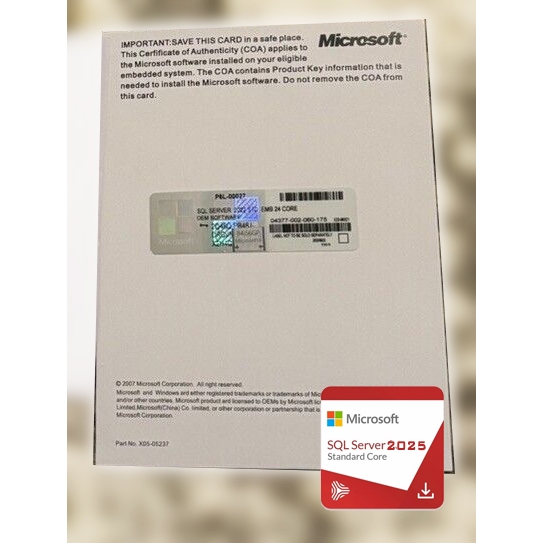 Jual SQL SERVER 2025 STANDARD CORE (LISENSI COA ORIGINAL) | Shopee ...