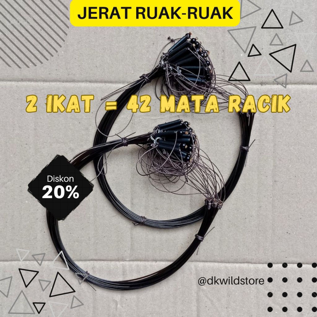 Jual Jerat burung ruak ruak burung tikusan merah panjang 4meter 42mata ...