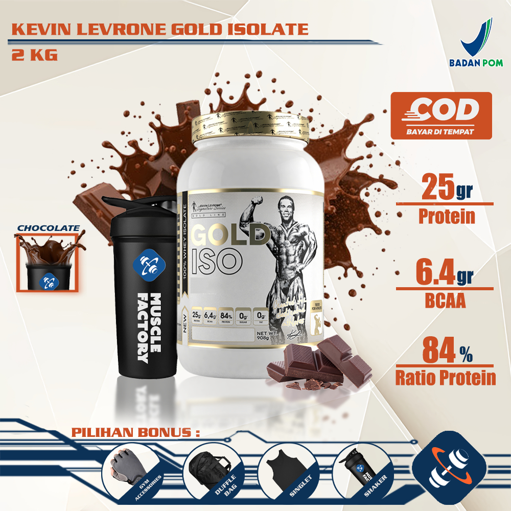 Jual Kevin Levrone Gold Isolate 2kg Whey Protein Isolate | Shopee Indonesia