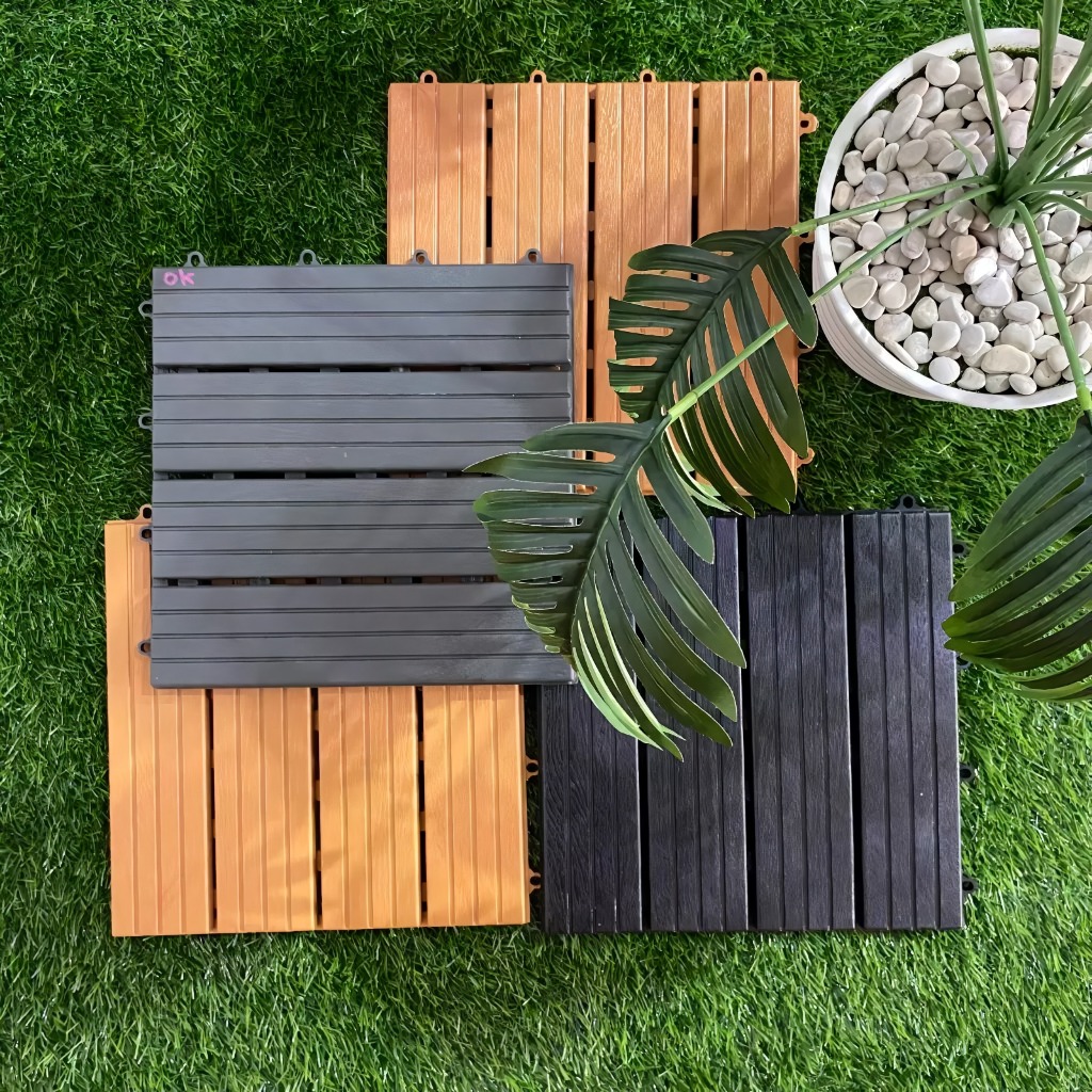 Jual Decking Tile Plastik PP - 100% Plastic original - Lantai kayu ...