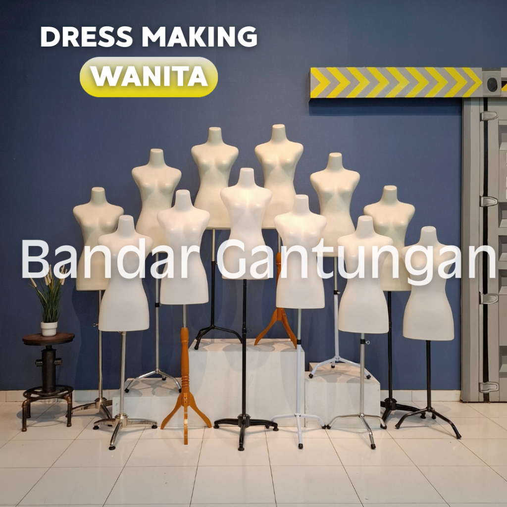 Jual KHUSUS INSTAN Manekin Dress Making Cewe/Manekin Setengah Badan ...
