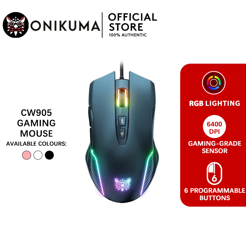 Jual ONIKUMA CW905 Black Mouse Gaming Wired / Mouse USB / Mouse Gaming ...