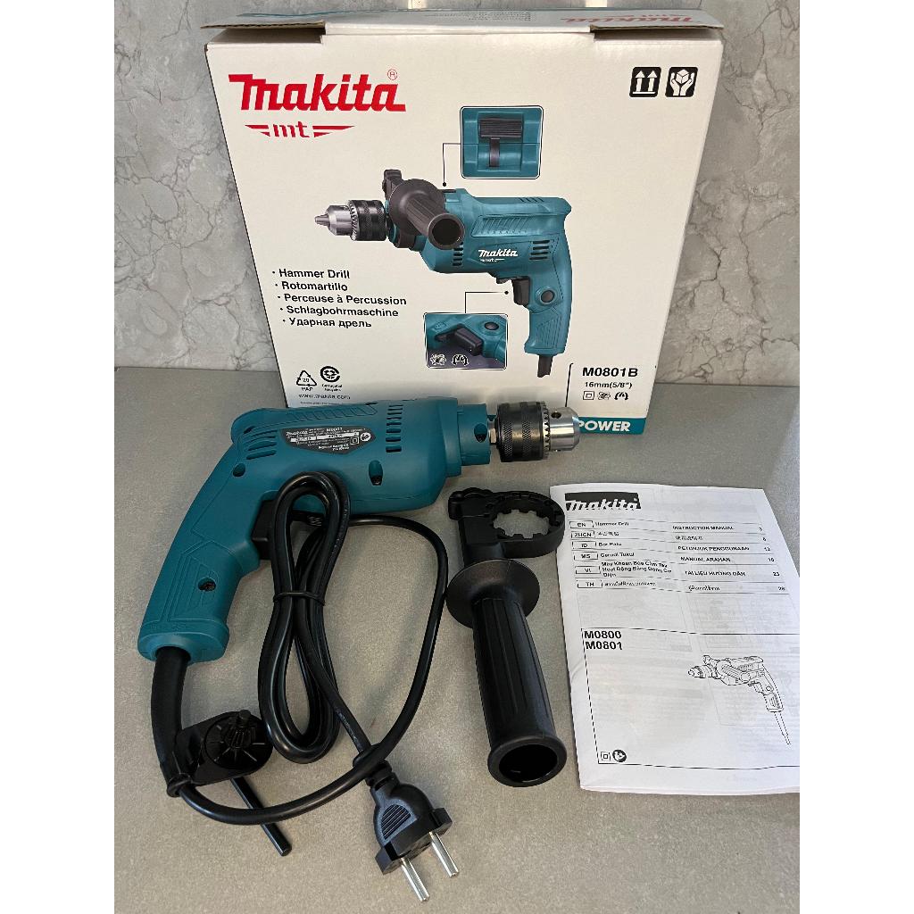 Jual MESIN BOR LISTRIK MAKITA M 0801B / 16 MM 500 W HAMER DRILL BESI BTON KAYU / MAKITA M0801B ...