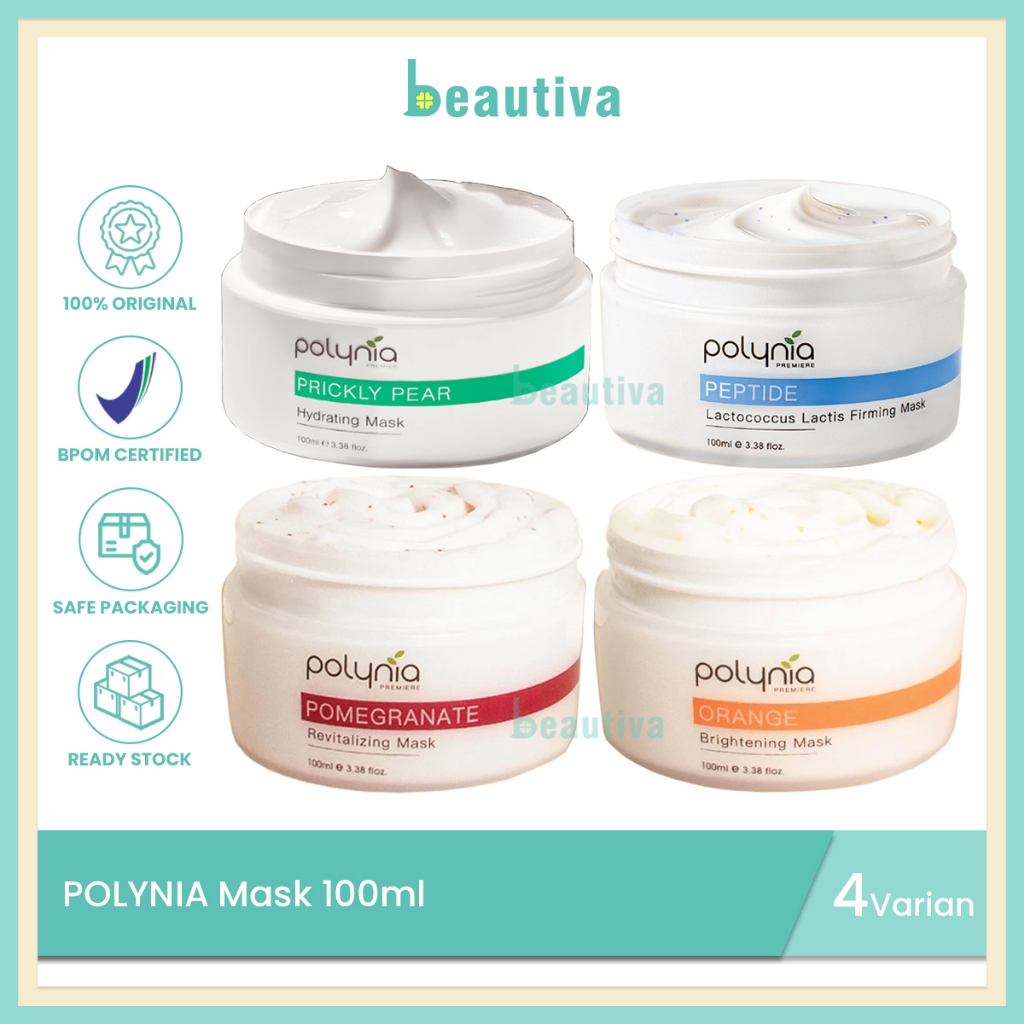 Jual POLYNIA Mask 100ml | Orange Brightening Mask - Pomegranate ...