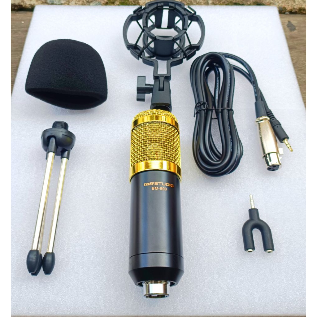 Jual Cod Taffware mic condenser Bm-800 baru, 1 set, untuk live ...