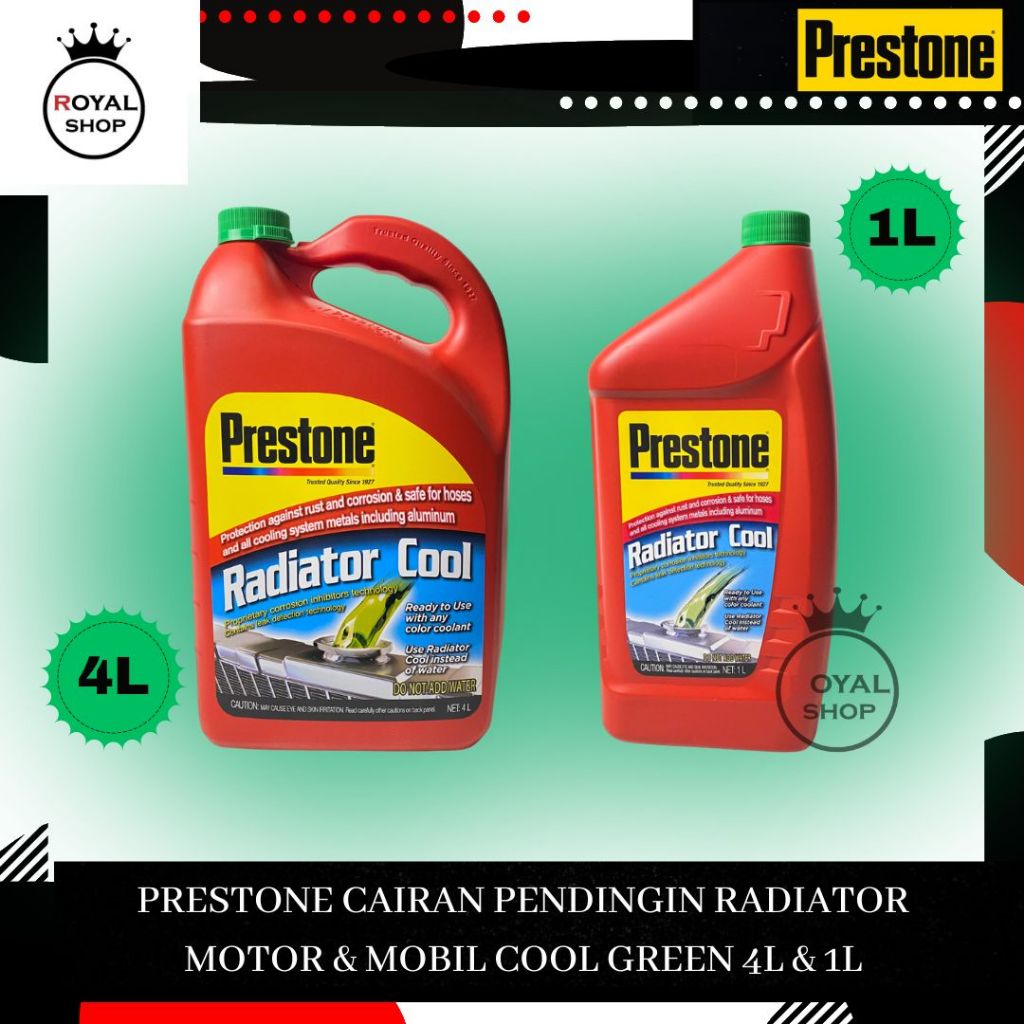 Jual PRESTONE CAIRAN PENDINGIN RADIATOR MOTOR MOBIL COOL GREEN 1L & 4L ...
