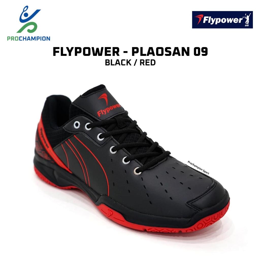 Jual Sepatu Badminton Flypower Plaosan 09 Black Red | Shopee Indonesia