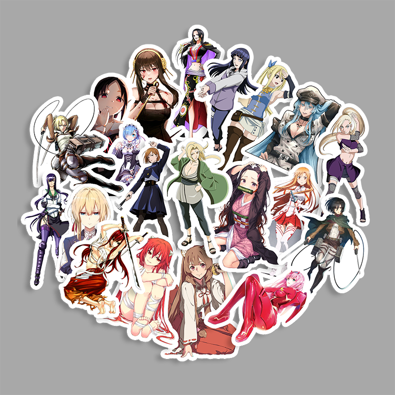 Jual STICKER PACK - WAIFU / ANIME GIRLS | STICKER KOPER STICKER TUMBLER ...