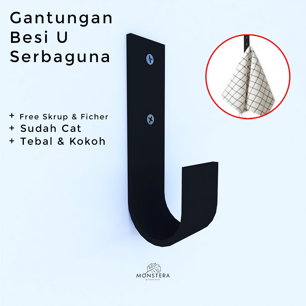Jual BESI GANTUNGAN / BESI PENGAIT HOOK / Kapstok / Kargo / Besi ...