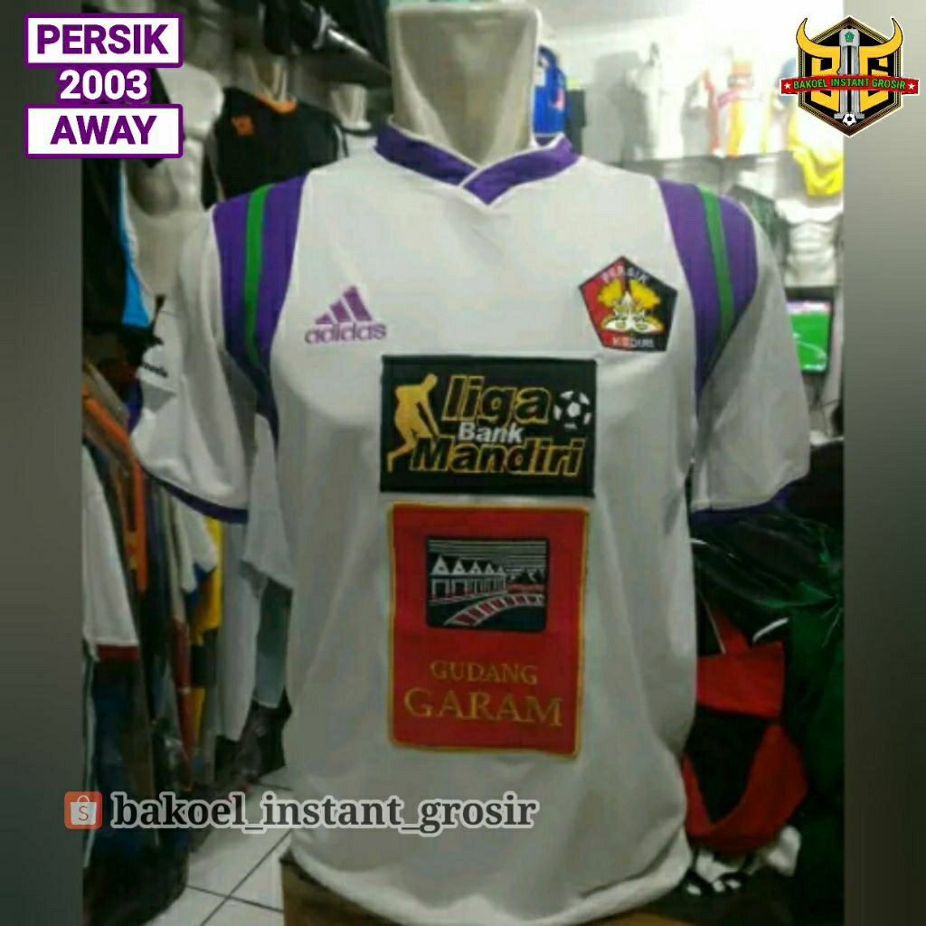 Jual Jersey PERSIK Kediri AWAY 2003 Liga Bank Mandiri Putih Full ...