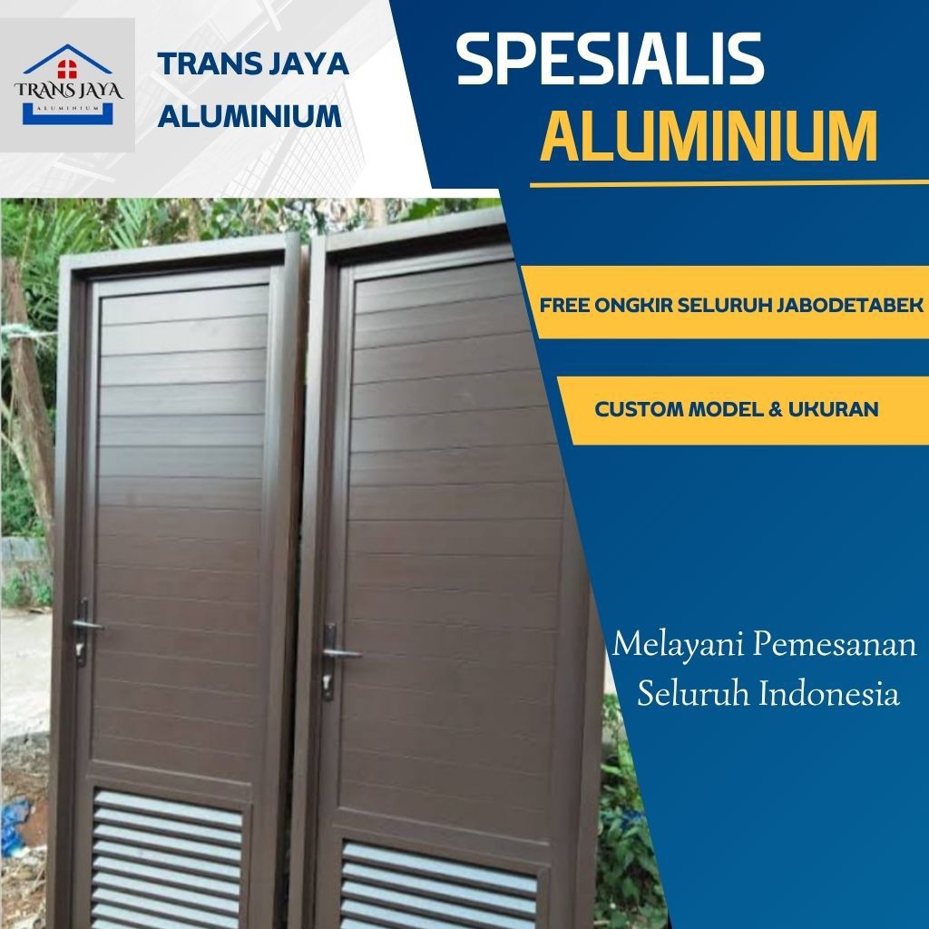 Jual PINTU SWING PANEL JALUSI BAWAH SATU DAUN L60*T200 | Shopee Indonesia