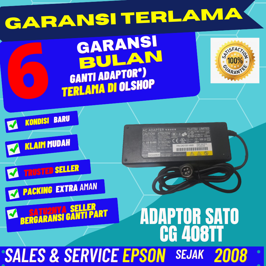 Jual Adaptor POWER SUPPLY , SWITCHING 4 Pin Adapter For Barcode Printer ...