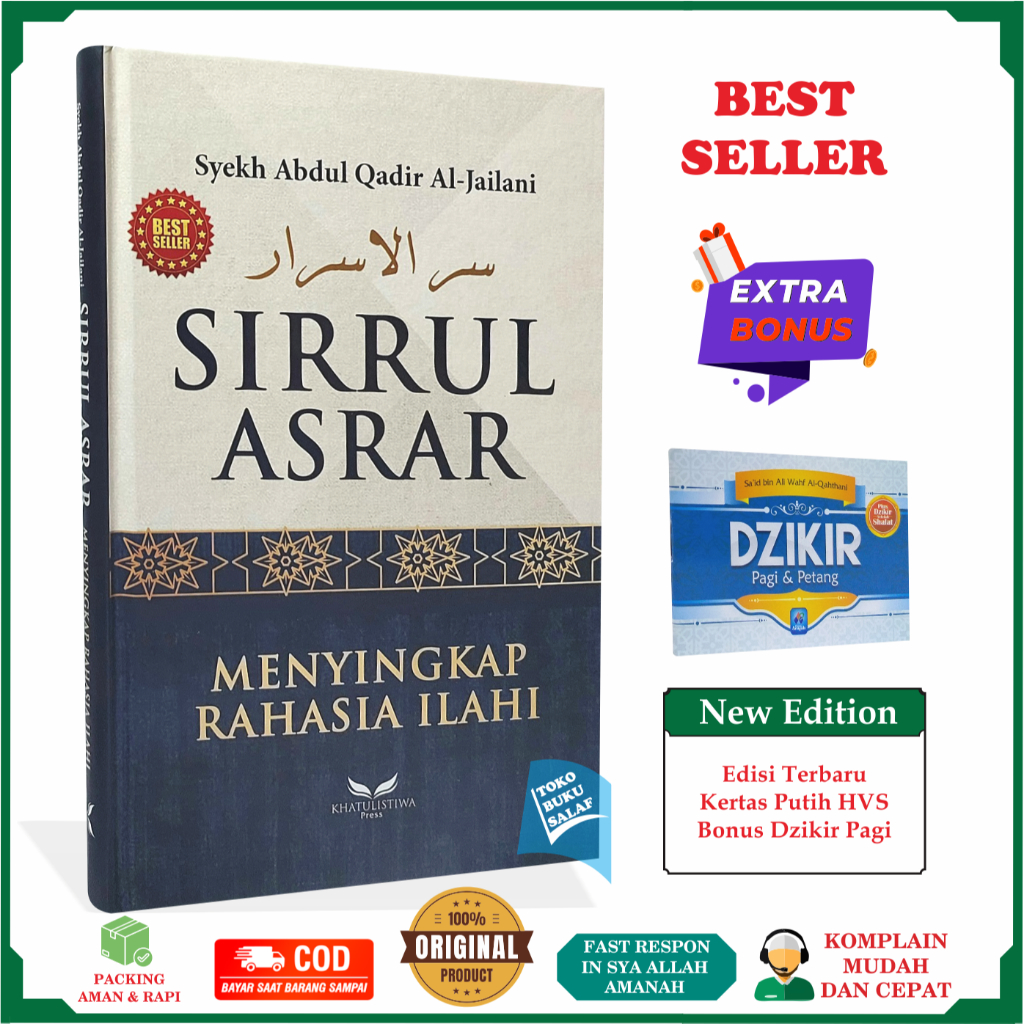 Jual Sirrul Ashrar ORIGINAL Menyingkap Rahasia Hati Karya Syekh Abdul ...