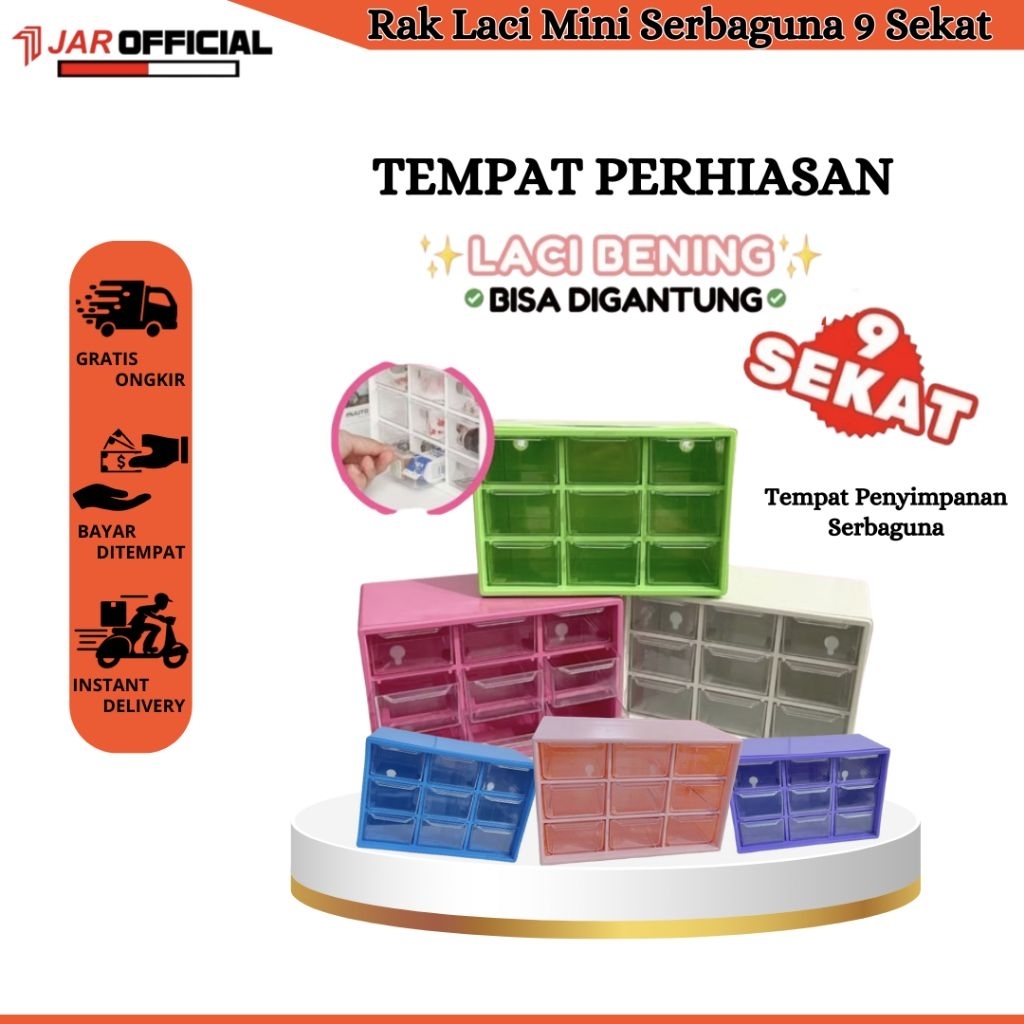 Jual Kotak Laci Mini Serbaguna/ Kotak Laci Perhiasan / Laci Storage ...