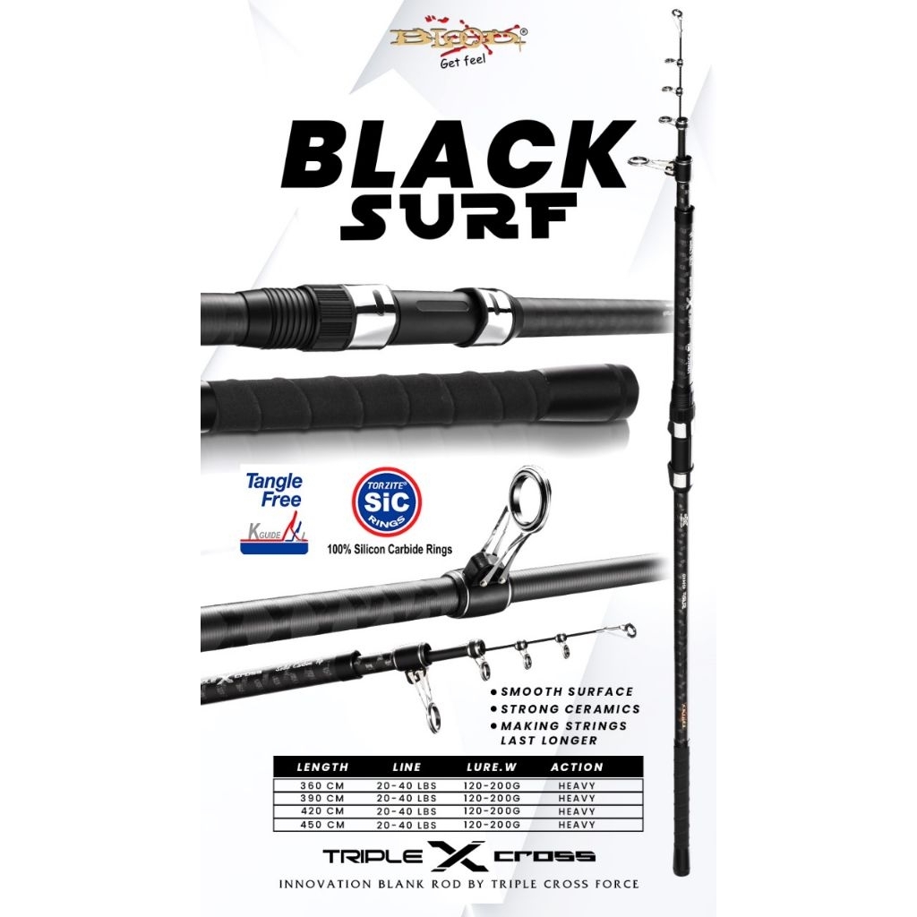 Jual JORAN ANTENA BLOOD BLACK SURF 390CM | Shopee Indonesia