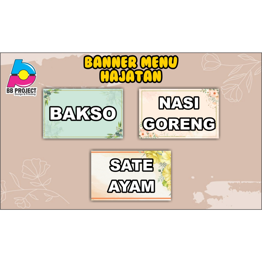 Jual Cetak Banner Menu Hajatan I Banner Hajatan I Menu | Shopee Indonesia
