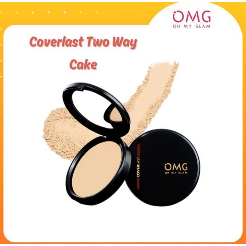 Jual OMG Oh My Glam Coverlast Two Way Cake Shade Natural | Shopee Indonesia