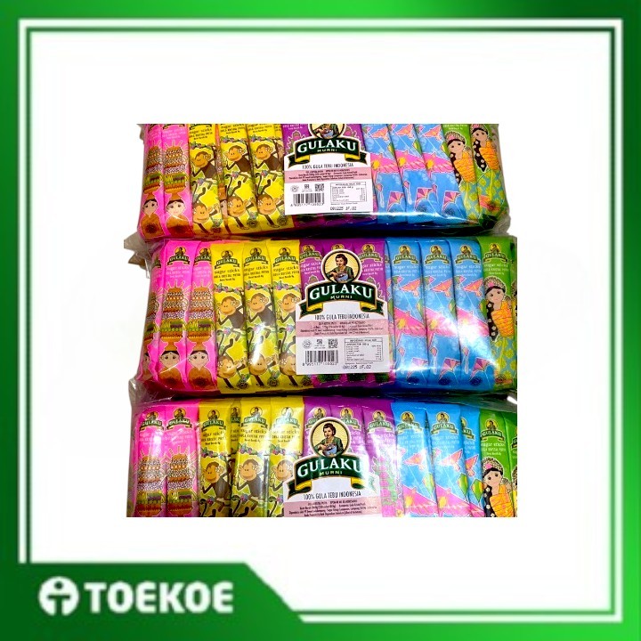 Jual TOEKOE Gulaku Stick Gula Pasir Sachet 8gr [1pack isi 125pcs ...
