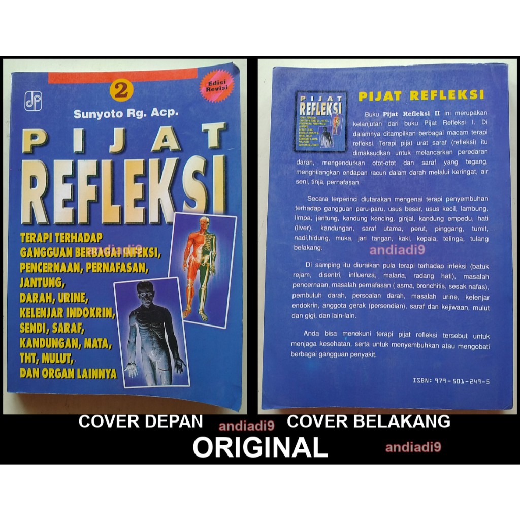 Jual BUKU EDISI REVISI PIJAT REFLEKSI 2 SUNYOTO Rg. Acp 2002 ORIGINAL | Shopee Indonesia