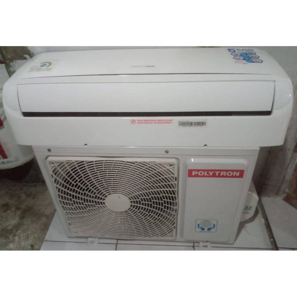 Jual AC Polytron 1pk R32 SECOND ORIGINAL + Pemasangan | Shopee Indonesia