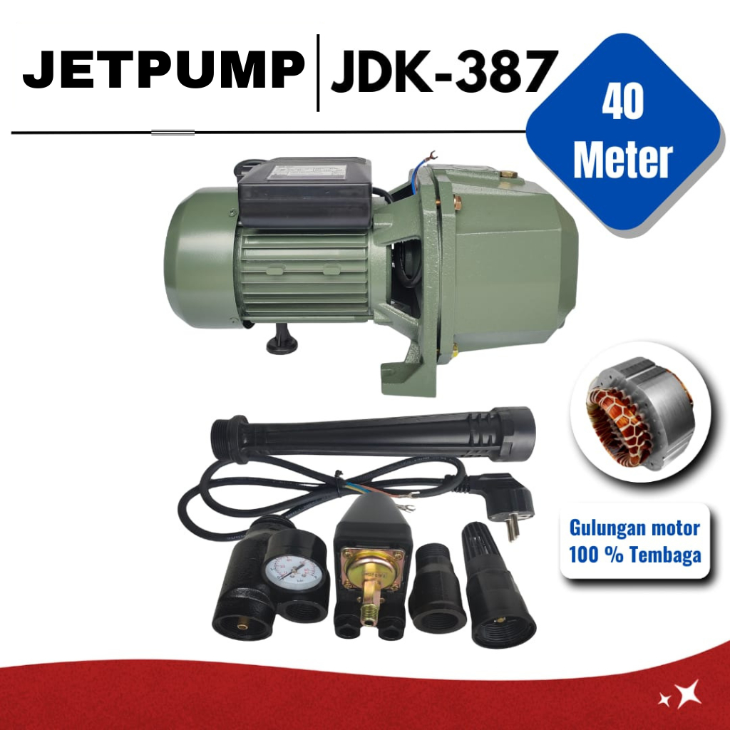 Jual Pompa Air Jet Pump TEMBAGA Daya Hisap 40 Meter As Stainless ...