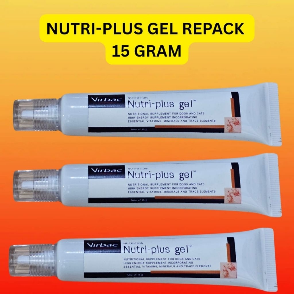 Jual NUTRI-PLUS GEL REPACK 15 GRAM VITAMIN KUCING VITAMIN ANJING ...