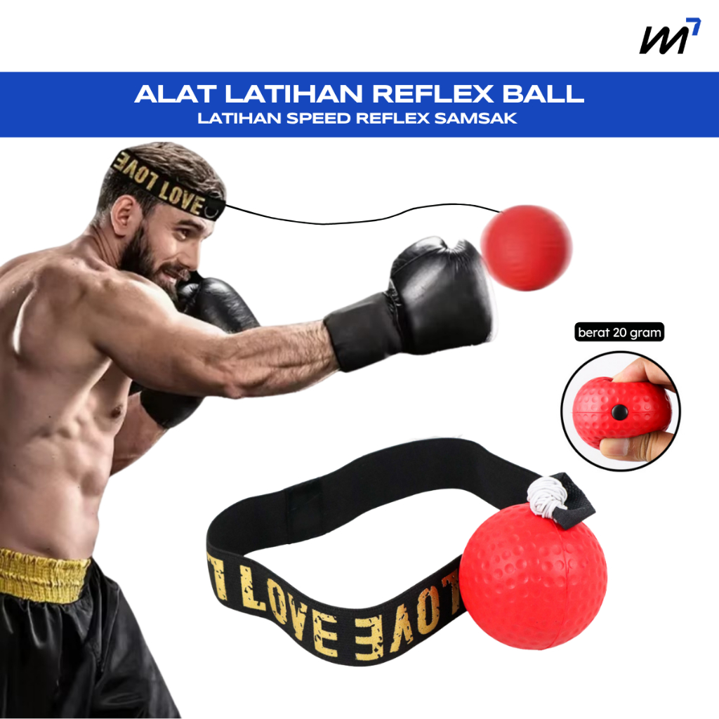 Jual Punching Reflex Ball Samsak Tinju Kepala Boxing Speed Punching ...