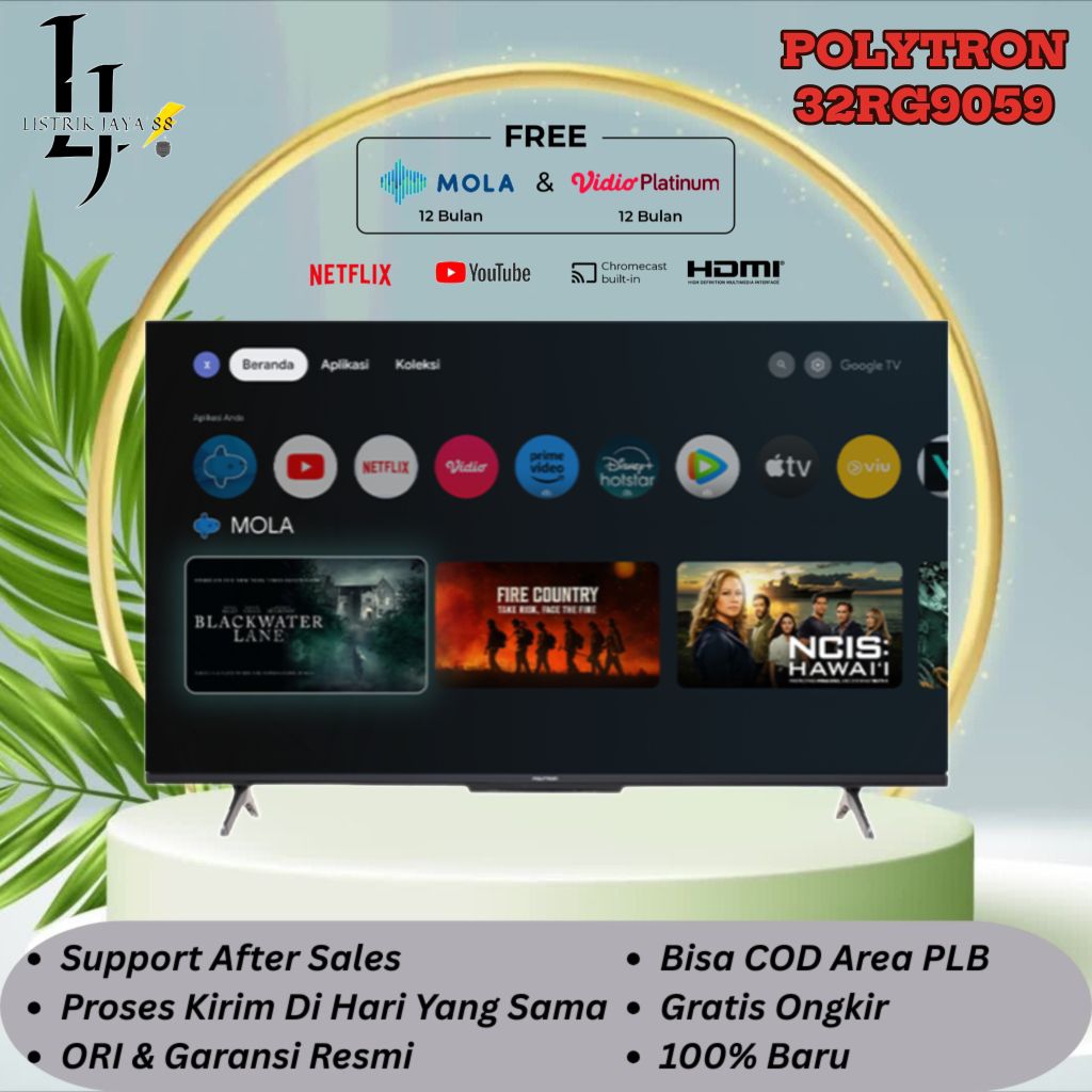 Jual TV Polytron 32 Inch Android TV 32RG9059 - Garansi 5 Tahun | Shopee ...